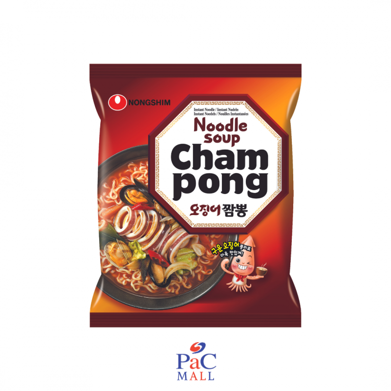 농심 오징어 짬뽕라면 | CHAMPONG RAMYUN (PICCANTE) | CHAMPONG RAMYUN (HOT)